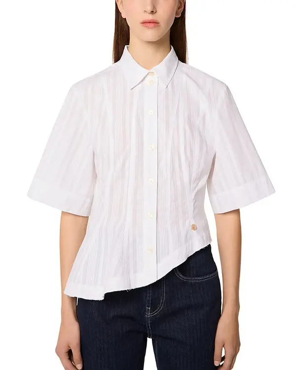 Tresse Asymmetric Cutout Shirt
