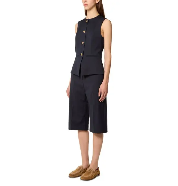 Tresse Fitted Sleeveless Blazer
