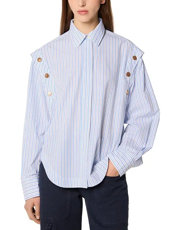 Tresse Striped Snap Button Shirt