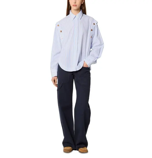 Tresse Striped Snap Button Shirt