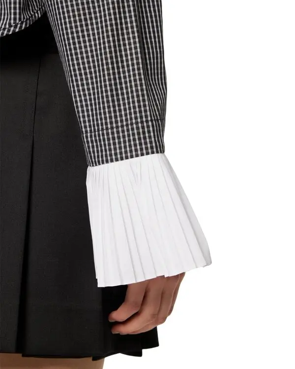 Tresse Cotton Shirt With Pleated Cuffs