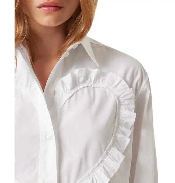 Tresse Heart Shaped Ruffle Shirt