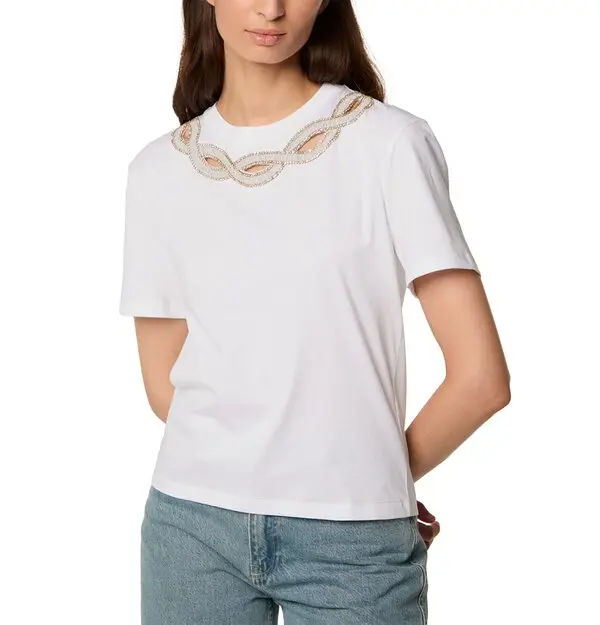 Tresse Tobi Rhinestone Trim Tee