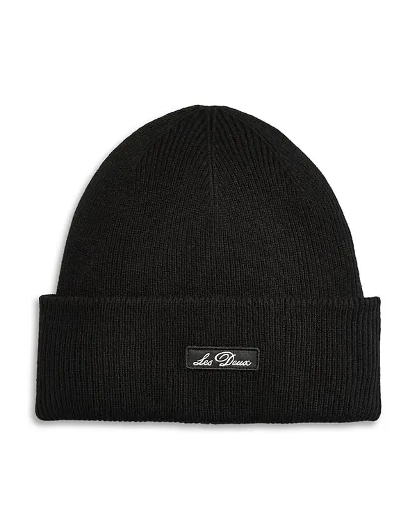 LES DEUX Wayne Wool Beanie - Black