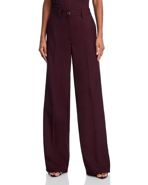 Helmut Lang Wool Vented Wide Leg Pants