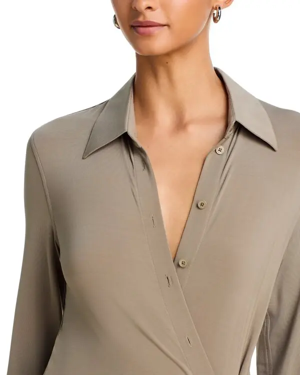 Helmut Lang Twisted Maxi Shirtdress - Fallenrock