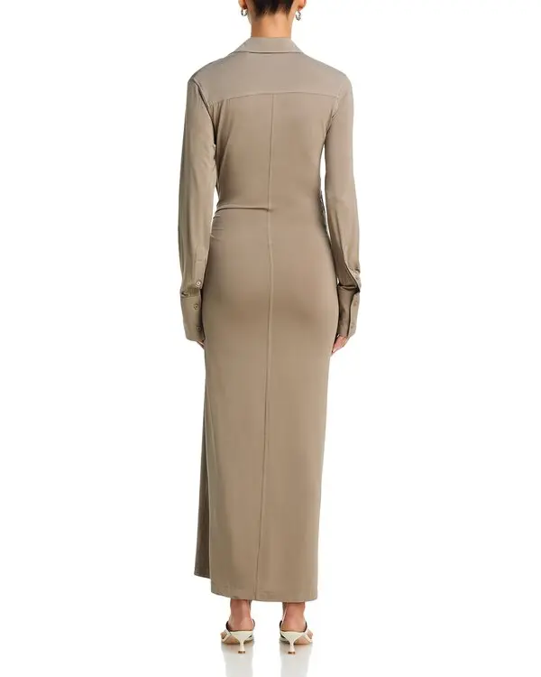 Helmut Lang Twisted Maxi Shirtdress - Fallenrock