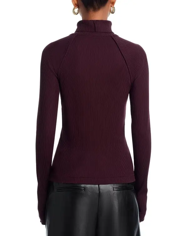 Helmut Lang Shrug Layer Turtleneck Sweater - Mahogany