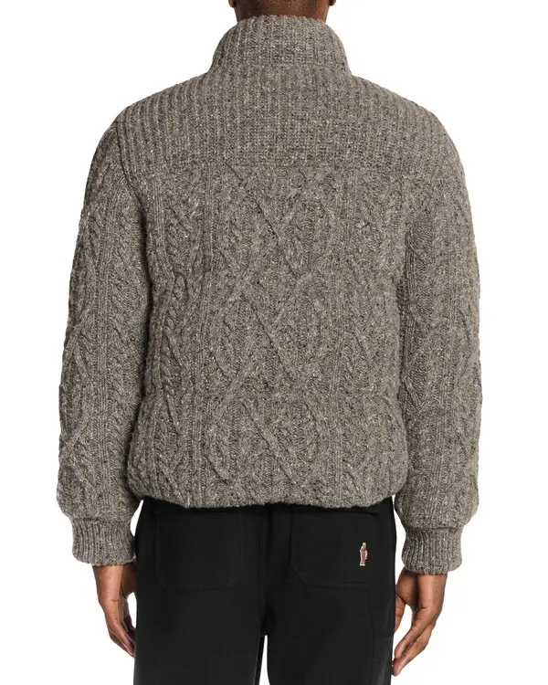 Moncler Wool Cable Knit Cardigan