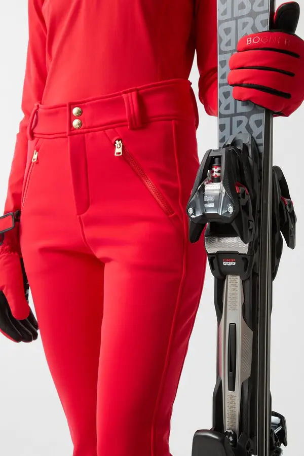 Bogner Hazel Softshell Ski Trousers - Red