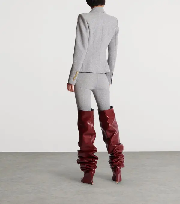 Balmain Wool-blend Double-breasted Blazer