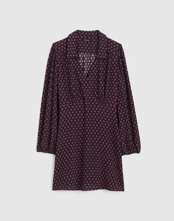 Madewell Puff-sleeve Mini Wrap Shirtdress