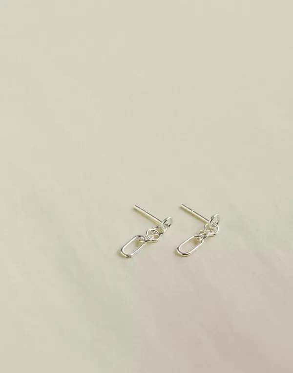 Madewell Demi-fine Chain-link Drop Earrings - Sterling Silver
