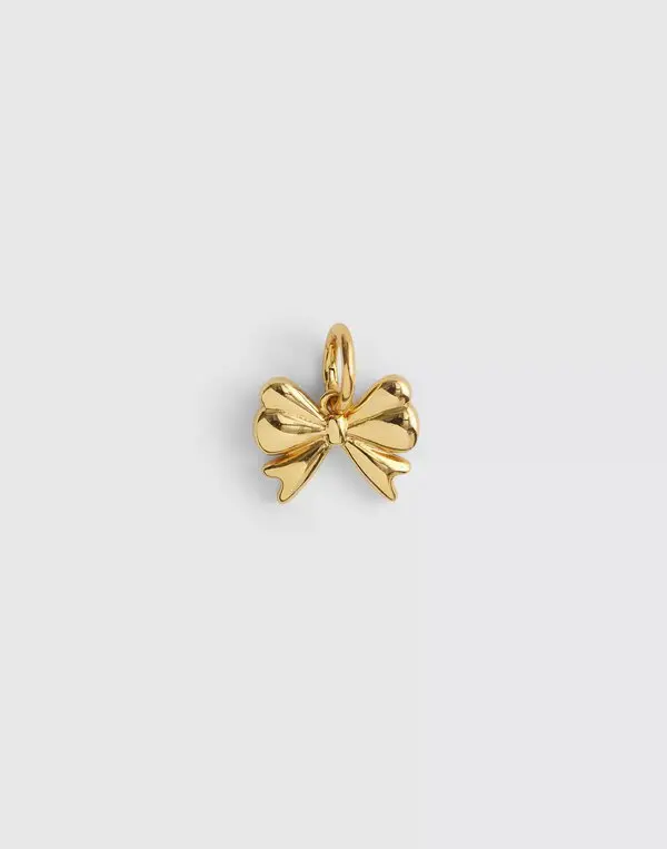 Madewell Bow Charm - Antique Gold