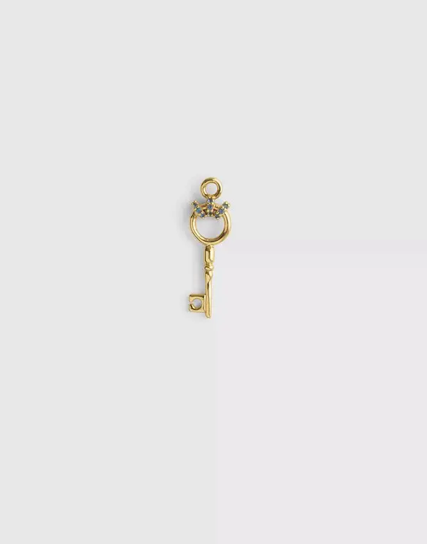 Madewell Key Charm - Antique Gold