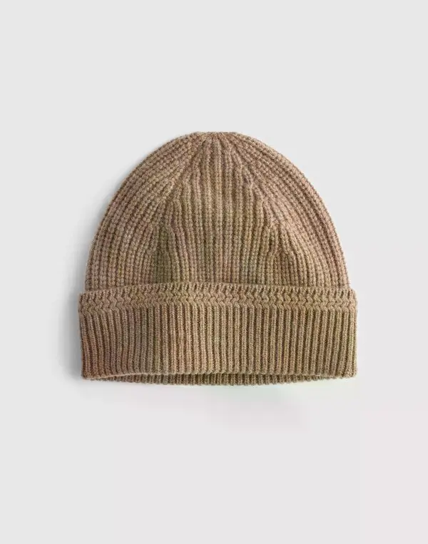 Madewell Knit Beanie In Wool Blend - Hthr Pecan