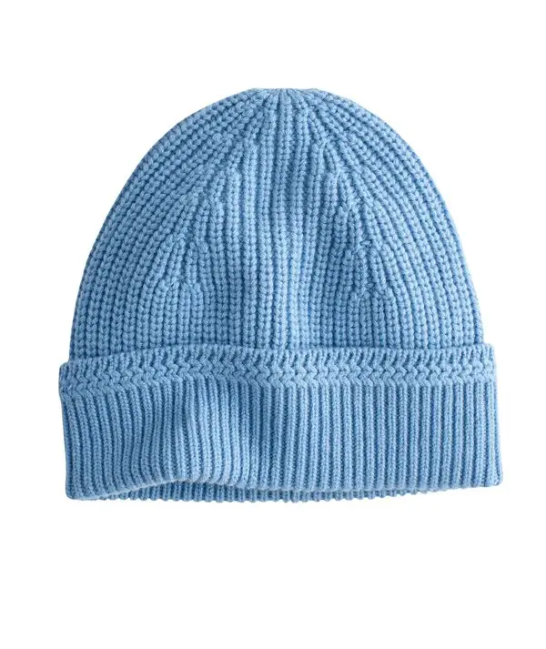 Madewell Knit Beanie In Wool Blend - Hydrangea Blue