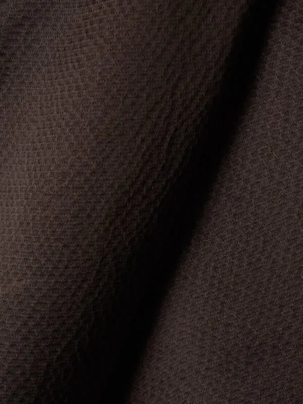 Gabriela Hearst Marcela Draped Hammered-silk Blouse - Brown