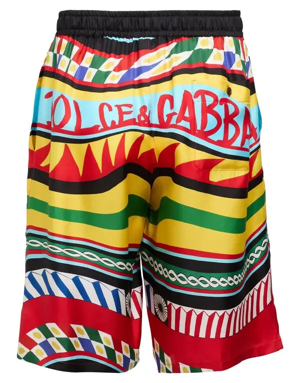 Dolce & Gabbana Printed Twill Shorts