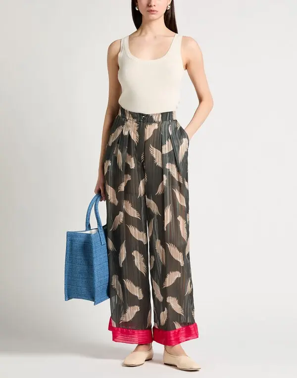SEMICOUTURE Wide-leg Pleated Pants