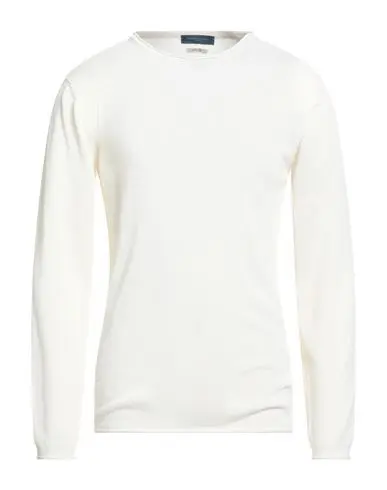 DANIELE FIESOLI Cotton Crewneck Long Sleeve Sweater - Off White