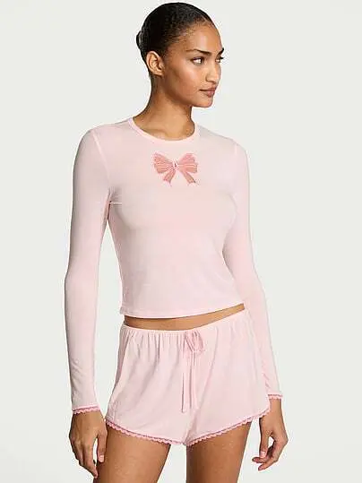 Victoria's Secret Modal Soft Bow Set - Pink