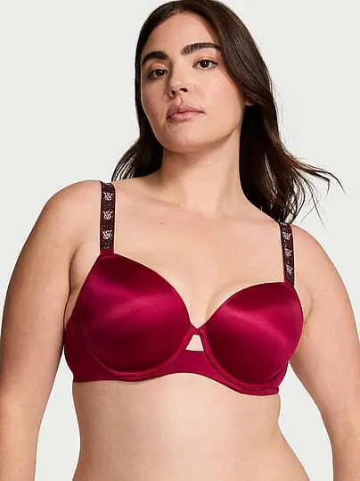 Victoria's Secret Very Sexy Shine Strap Lightly Lined Demi Bra - Red