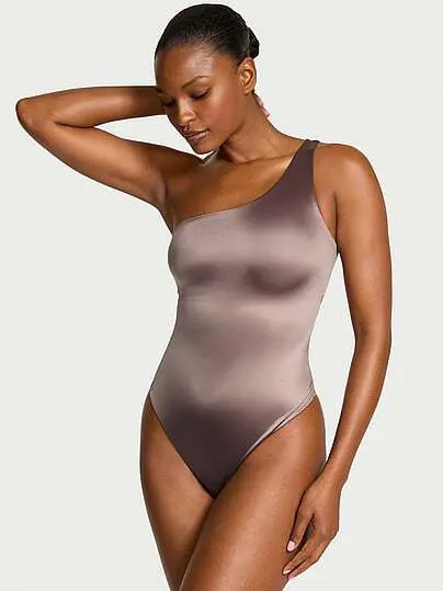 Victoria's Secret Sosleek™ One-shoulder Bodysuit - Grey