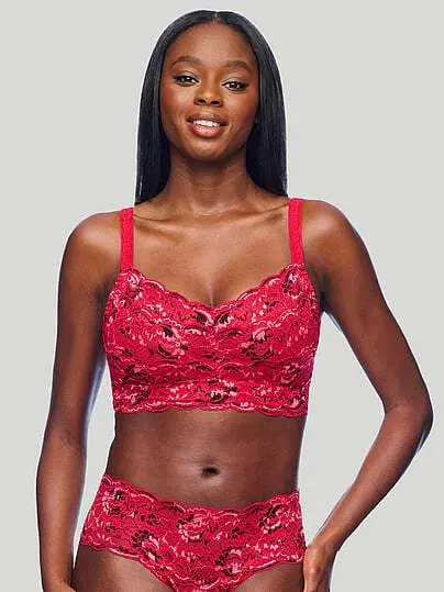Victoria's Secret Cosabella Never Say Ombré Curvy Sweetie Bralette - Red