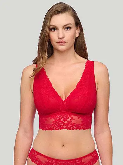 Victoria's Secret Cosabella Carmela Curvy Plunge Bralette - Red