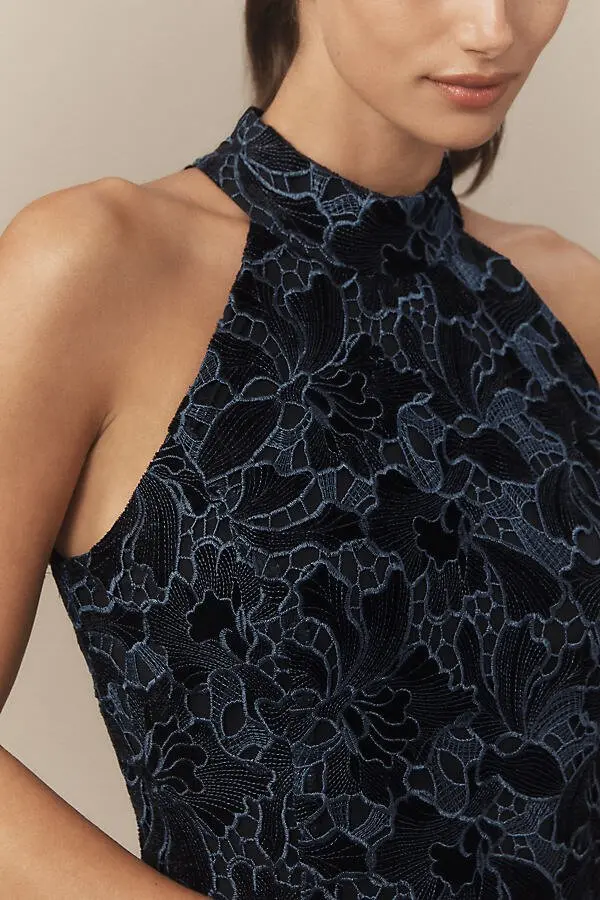 Buy Shoshanna Lace Maxi Dress - Blue At 29% Off | Editorialist
