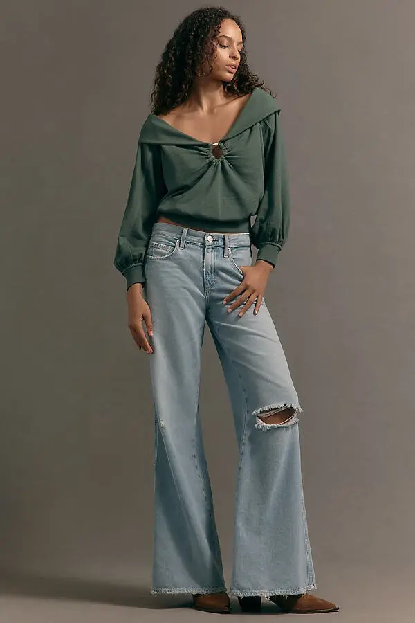 PILCRO Off-shoulder O-ring Top