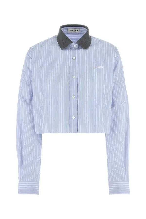 Miu Miu Poplin Shirt - Printed