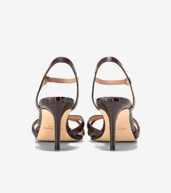 Cole Haan Constantina Sandals - Dark Chocolate Croc Print