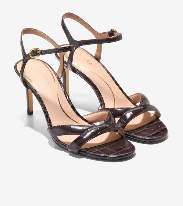 Cole Haan Constantina Sandals - Dark Chocolate Croc Print