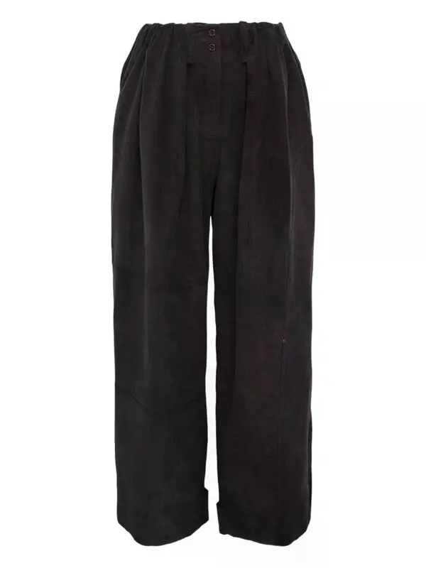 OPEN YY Corduroy Trousers - Black
