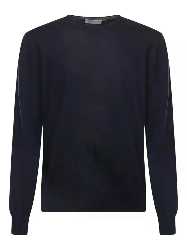 GALIANO Crew Neck Long Sleeve Sweater - Blue