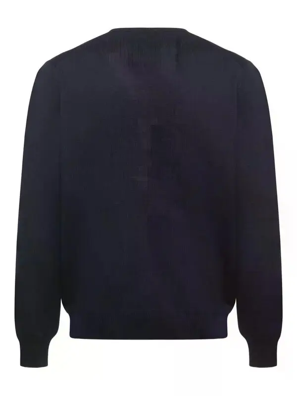 GALIANO Crew Neck Long Sleeve Sweater - Blue