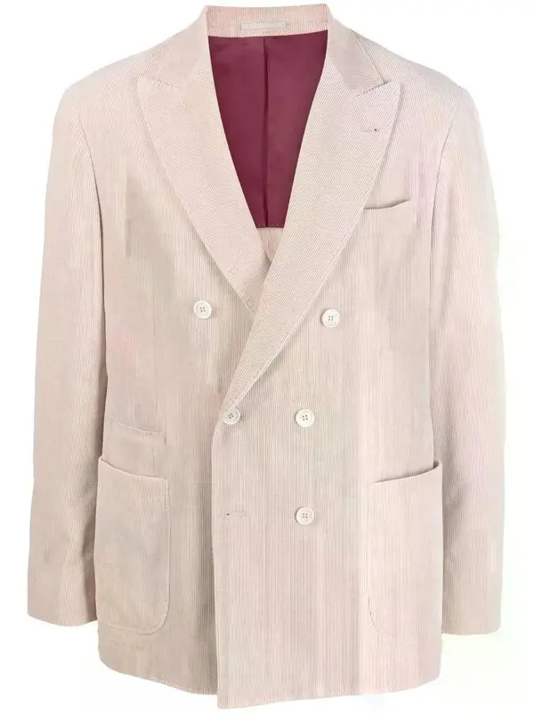 Brunello Cucinelli Double-breasted Corduroy Blazer