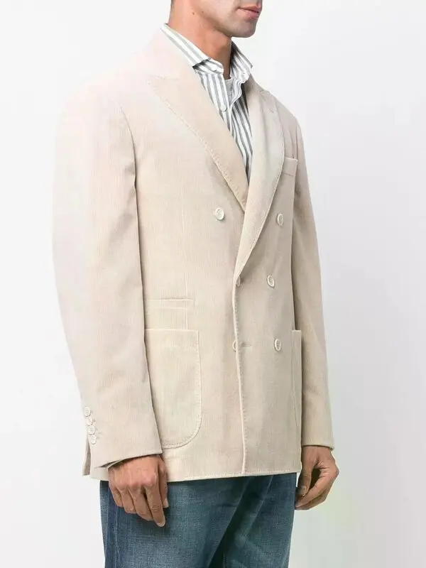 Brunello Cucinelli Double-breasted Corduroy Blazer