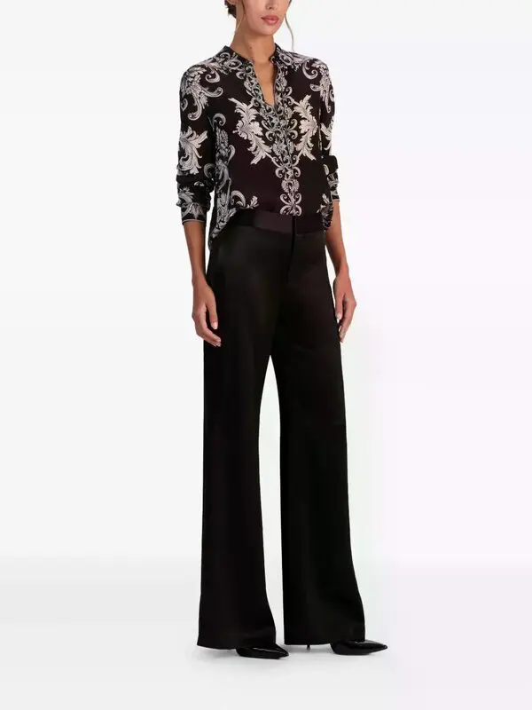 Alice + Olivia Willa Floral Print Top