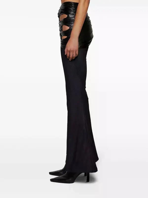 DI PETSA Draped Denim Bootcut Jeans
