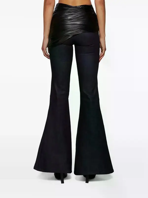 DI PETSA Draped Denim Bootcut Jeans