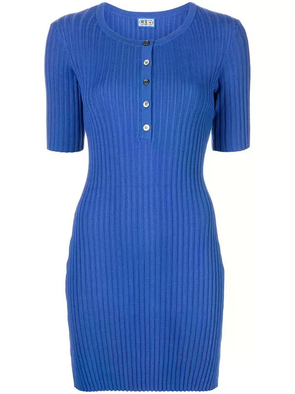 Lhd Samphire Knitted Dress - Blue
