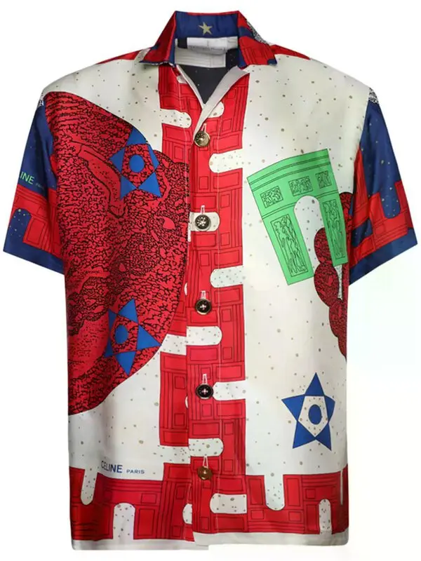 J. LOGAN HOME Joachim Silk Short-sleeved Shirt - Black