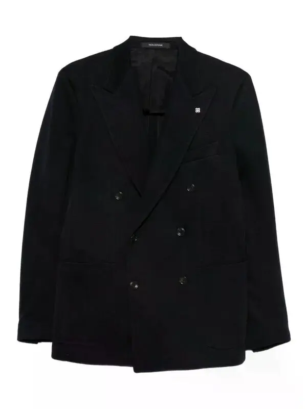 Tagliatore Double-breasted Pocket Blazer - Black