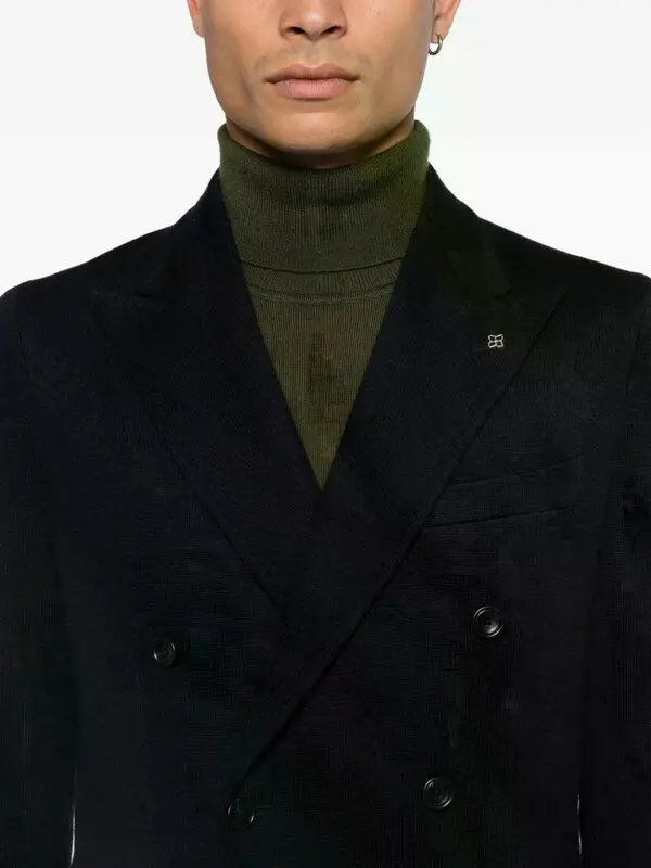 Tagliatore Double-breasted Pocket Blazer - Black