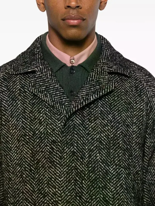 Tagliatore Loyds Herringbone Pocket Coat