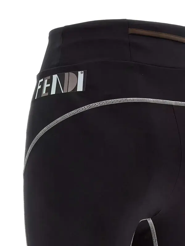 Fendi Contrast-stitching Leggings