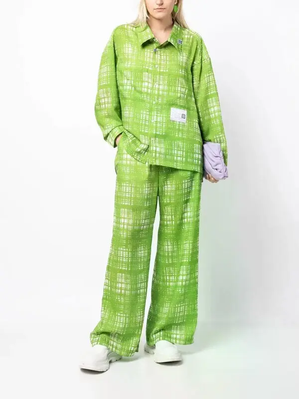 Mihara Yasuhiro Checked Pattern Trousers